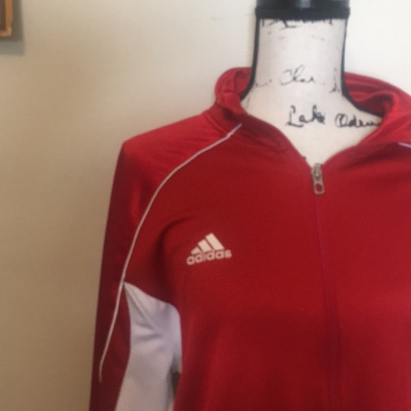 adidas | Jackets & Coats | Adidas Red Track Jacket Mens Medium | Poshmark
